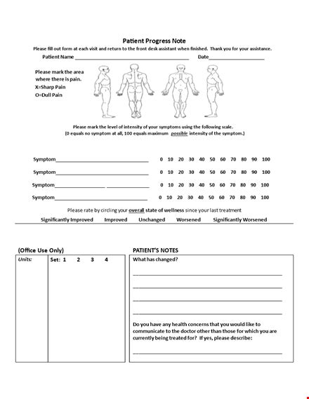 Patient Progress Note Template