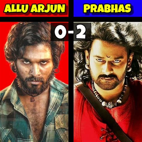 ALLU ARJUN vs PRABHAS Top 4 Highest Grossing Movies #alluarjunpushpa2 # ...