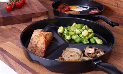Non Stick Divider Frying Pan Sets Groupon Goods