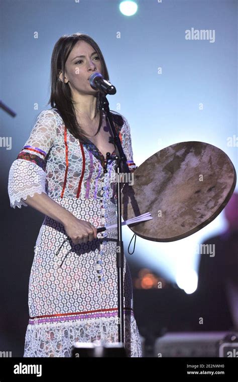 French Singer Emilie Loizeau Performs Live During The 25th Victoires