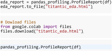 Exploratory Data Analysis EDA Using Panda Profiling Package RPs