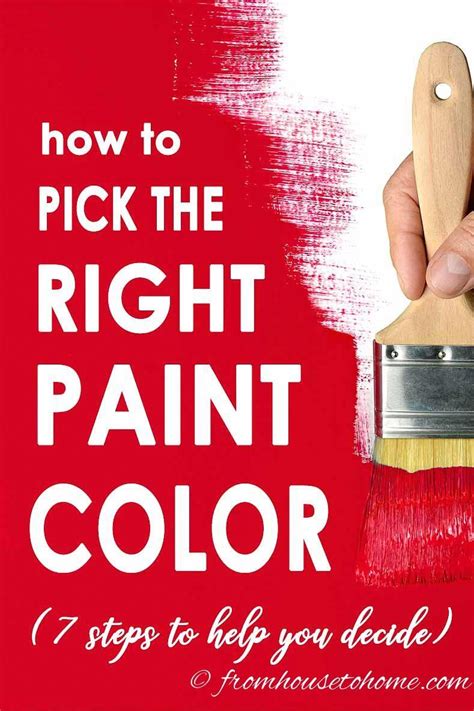 How To Choose The Right Paint Color 7 Steps To Help You Decide From