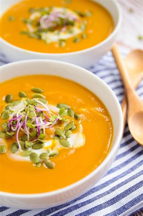 Butternut Squash Sweet Potato Soup Blissful Basil Healthy Plant