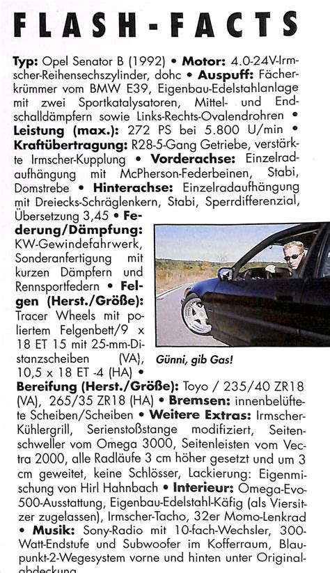 Opel Senator Mit 4 Liter Irmscher Tuningcars Org Das Oldschool