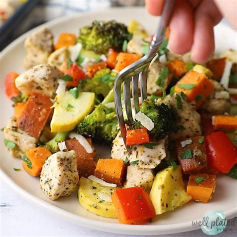 Sheet Pan Chicken With Rainbow Vegetables Artofit