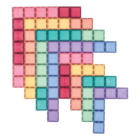 Connetix Colorful Magnetic Tiles Rectangle Pack Pieces Michaels