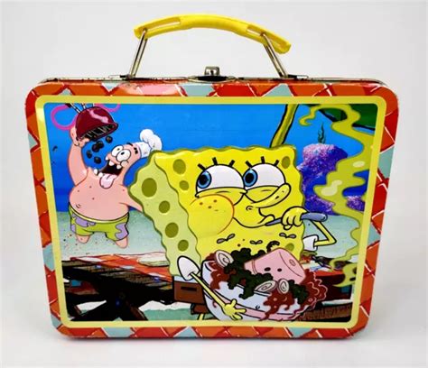 Spongebob Squarepants Embossed Tin Box Lunch Box 2007 Patrick Star