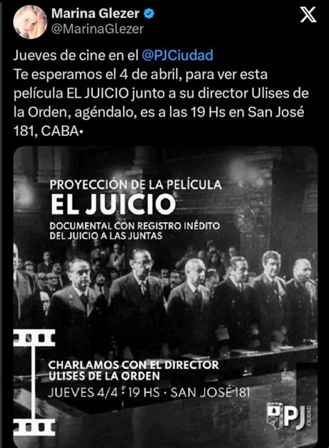 Documental Sobre El Juicio A Las Juntas Militares Se Exhibirá En El