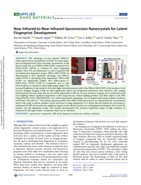 Pdf Brightness Optimization Of Nir To Nir Upconversion Nanocrystals