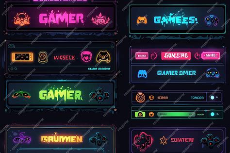 Gamers Stream Screen Frames Graphic Game Streaming Interface Mmo Game