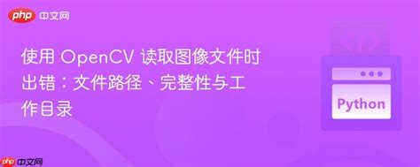 使用 Opencv 读取图像文件时出错：文件路径、完整性与工作目录 Python教程 Php中文网