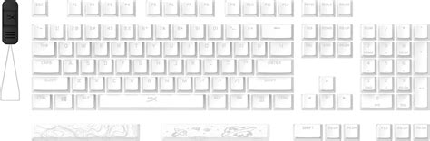 Hyperx Pudding Keycaps 2 Full Key Set Pbt 112 Keys