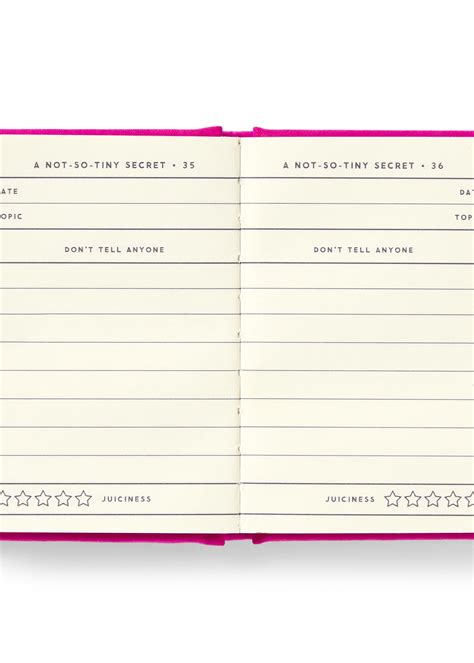 Tiny Diary For Not So Tiny Secrets Carapace