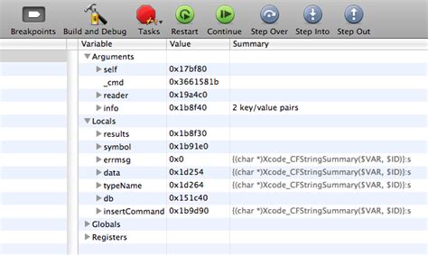 Objective C Debugger Unable To See Values Of My Variables Stack Overflow