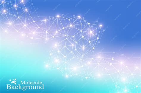 Premium Vector Structure Molecule Atom Dna And Communication Background Concept Of Neurons