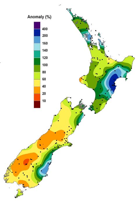 Rainfall Anom 20160901  Earth Sciences New Zealand Niwa