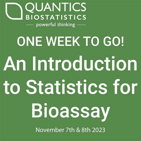 join our open training course for bioassay quantics biostatistics