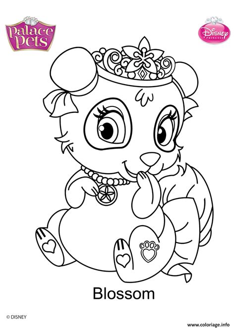 Coloriage Palace Pets Blossom Disney JeColorie