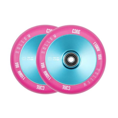 Core Hollow Stunt Scooter Wheel V2 110mm Pink Blue Core Decathlon