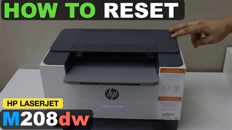 HP LaserJet M208dw Printer RESET To Factory Defaults YouTube