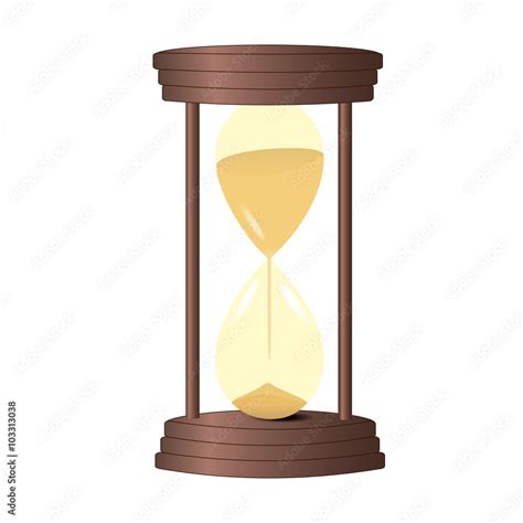 Time Hourglass Vector Timer Symbol Sand Glass Illustration