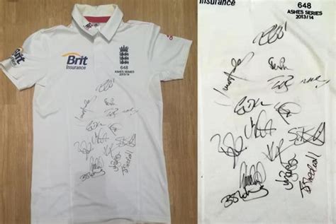 England Test Cricket Signed Memorabilia