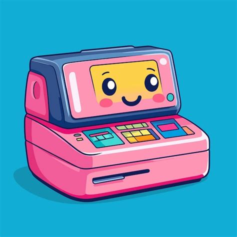 Cute Printer Cartoon Vector Icon Premium Ai Generated Vector