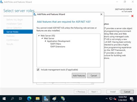 Windows Server 2022 Iis Install Asp Net Feature Server World