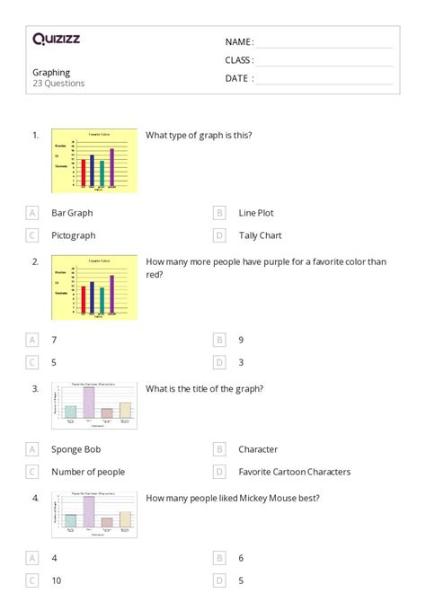 data and graphing worksheets