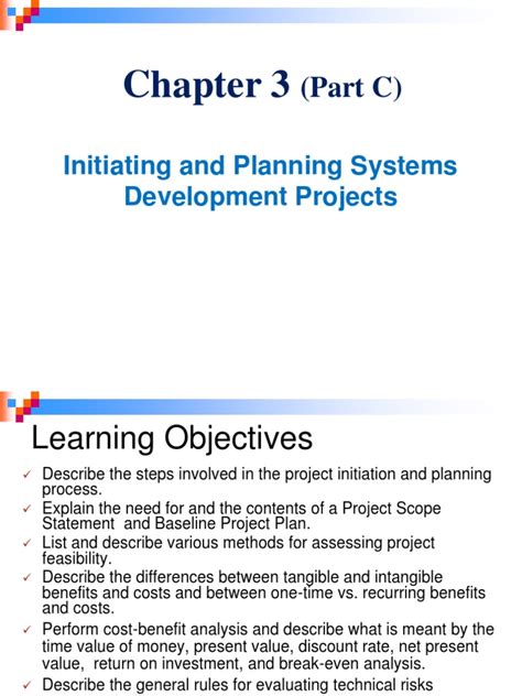 Chapter 3 Part C Initiating And Planning Systems Development