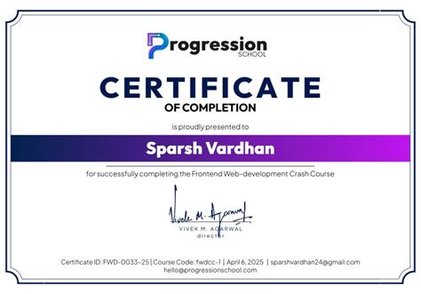 Progressionschool Frontenddev Html Css Javascript Webdev Sparsh Vardhan