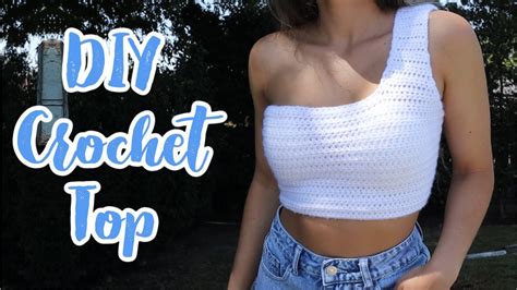 DIY Crochet Top One Strap Crochet Crop Top YouTube