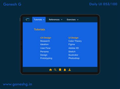 Header Navigation By Ganesh G On Dribbble