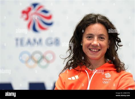 Imogen Grant During A Team Gb Kitting Out Session Ahead Of The 2024