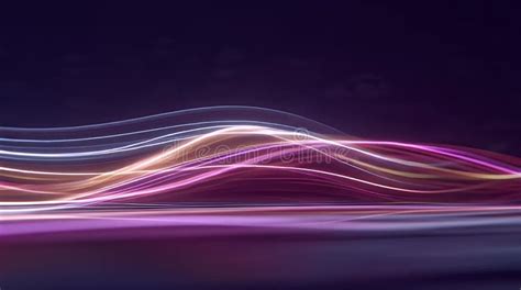 Abstract Light Trails A Dynamic Display Of Color And Motion Stock