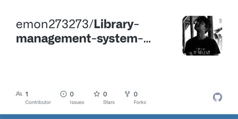 GitHub Emon Library Management System Project In Python With Database