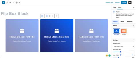 Flipbox Block Radius Blocks Documentation