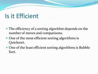 Sorting Algorithms | PPT