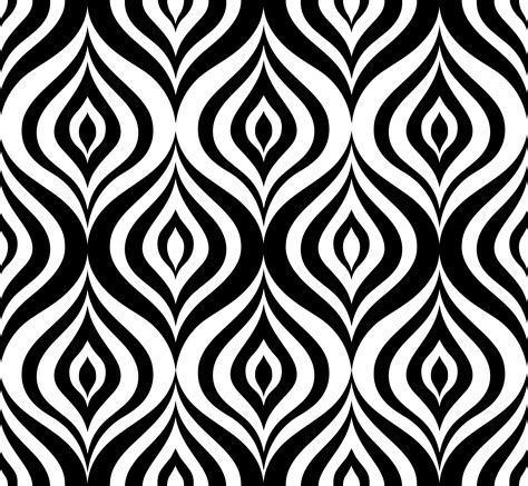 Abstract Seamless Pattern Floral Oriental Geometric Line Ornament