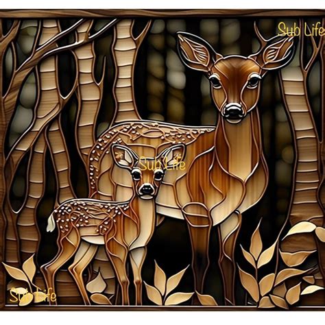 Glass Deer Etsy