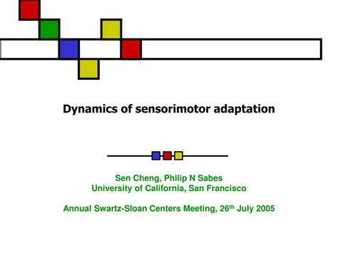 Ppt Dynamics Of Sensorimotor Adaptation Powerpoint Presentation Free