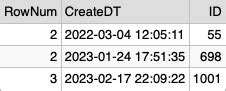 T Sql Selecting First Row Instance Where A Field Updated From Null To