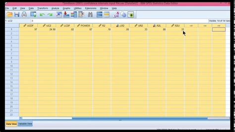Multiple R2 Confidence Intervals Spss Youtube