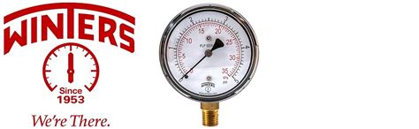 Winters PLP Series Manomètre basse pression en acier à double échelle