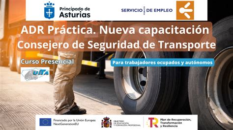 Curso ADR Práctica Nueva capacitación Consejero de Seguridad de Transporte Código TMVI PO