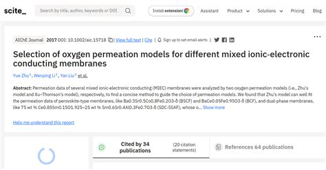 Selection Of Oxygen Permeation Models For Different Mixed Ionic‐electronic Conducting Membranes