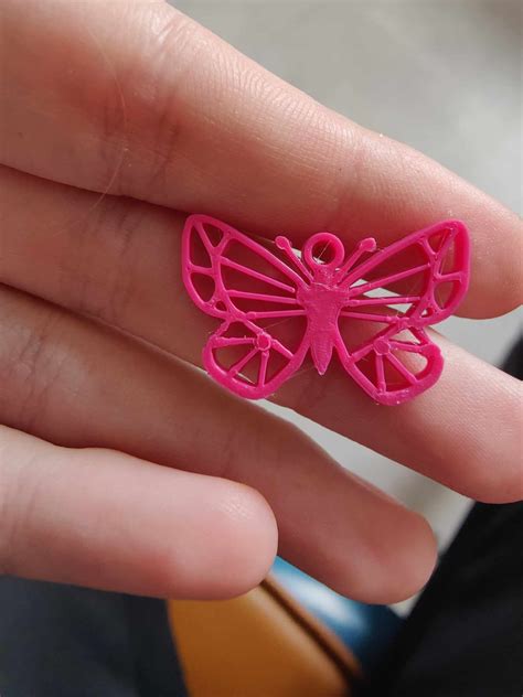 Wireframe Butterfly Pendant By Karla31415 Download Free Stl Model