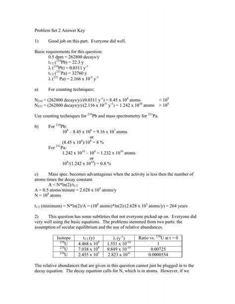 Problem Set 2 Answer Key