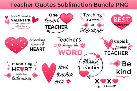 Teacher Sublimation Bundle Valentines Graphic By Olyate0108 · Creative