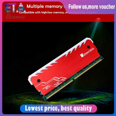 RGB RAM Heatsink DDR DDR3 DDR4 Memory Heat Spreader Cooler For Desktop